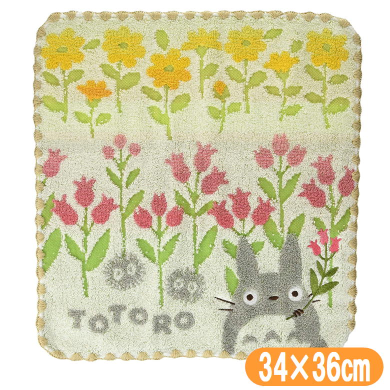 [ハンドタオル/ウォッシュタオル] となりのトトロ 野花 トトロデザインのタオルです。 カラフルでとっても華やかなデザインが素敵 無撚糸タオルなので触り心地ふわふわ、吸水力も抜群なおすすめ商品です 品番 1005035000 JANコード ...