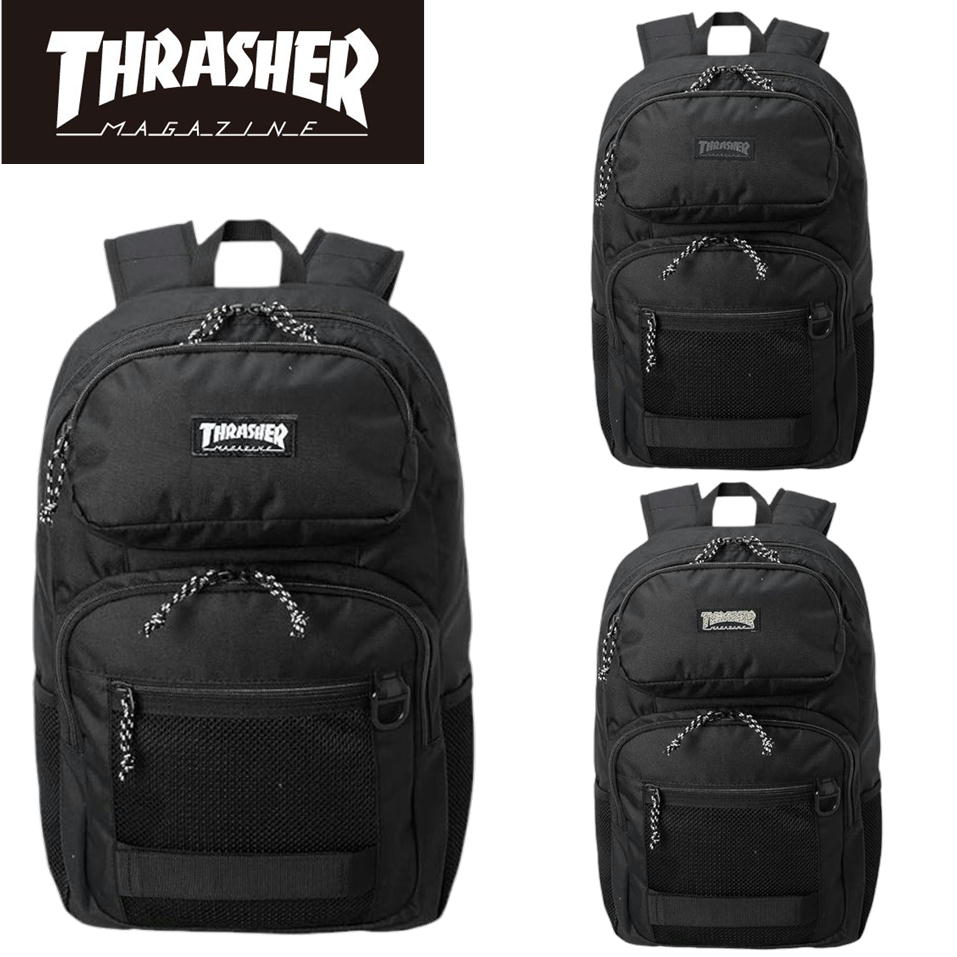 バックパックボックス スラッシャー THRASHER Backpack ノートパソコン収納可能・撥水加工 人気のTHRASHER(スラッシャー)リュックモデル。 撥水素材でコーディングされ、雨天でも大丈夫 ノートPCや書類の持ち運びに便利。...
