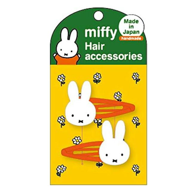 粧美堂SHO-BI ミッフィー スリーピン OR miffy Hair accessories ミッフィーのかわいいダイカットヘアピン シンプルなミッフィーのキッズヘアアクセサリーシリーズ 【材質】パーツ：アクリル樹脂 ピン：スチール 本体...