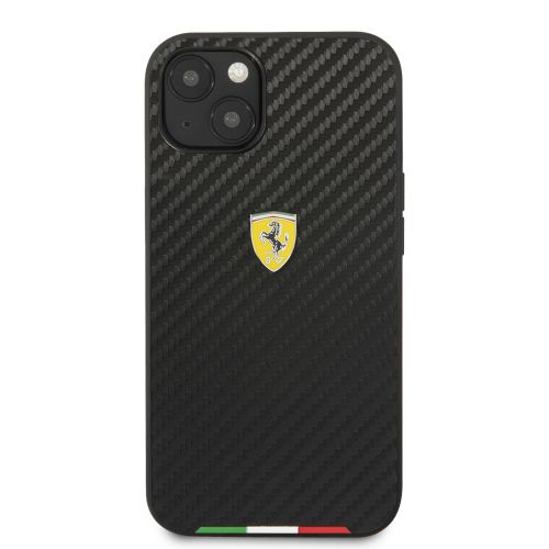 【商品説明】 フェラーリ公式ライセンス カーボン調PUレザー背面ケースiPhone13用は、端末を傷や汚れから守りながら、日常使いしやすいスマートフォンケースです。 フェラーリらしい雰囲気を楽しめるデザインです。 対応機種iPhone 13...