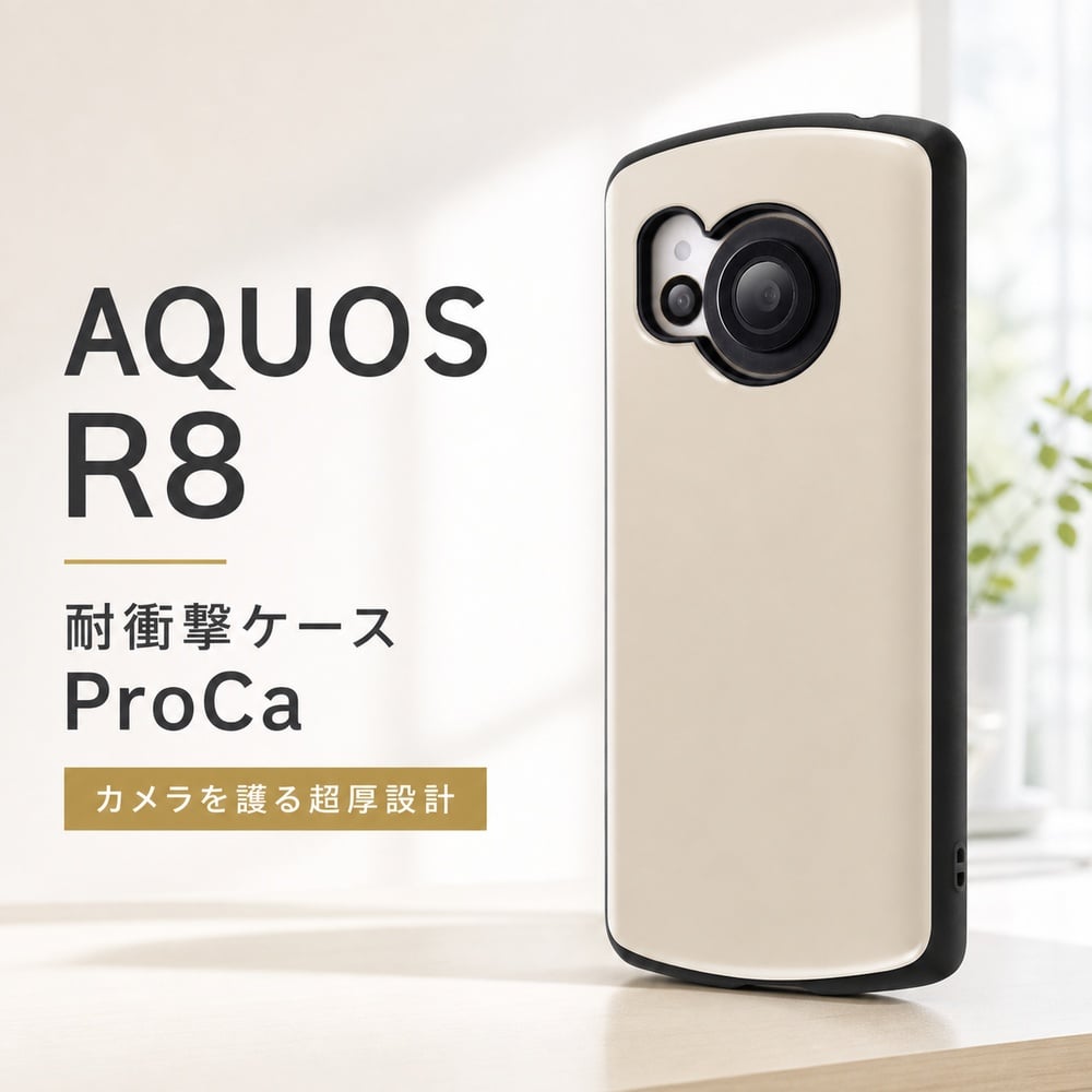 【商品説明】とにかく強い2重構造。 衝撃をやわらげる上下のエアクッション構造。 ケース内側のハニカム構造で衝撃から端末を護る。 画面を下向きに置いても傷が付きにくい。 対応機種：AQUOS R8 素材：熱可塑性ポリウレタン樹脂、ポリカーボネ...