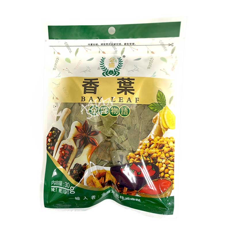 【商品名】KS ローリエ 月桂樹／金盛 香葉 香叶 【原材料】月桂樹の葉 【内容量】30g 【原産地】中国 【賞味期限】商品画像記載の賞味期限と現物は異なる場合がございます。 ※予告なくパッケージデザインが変更される場合があります。
