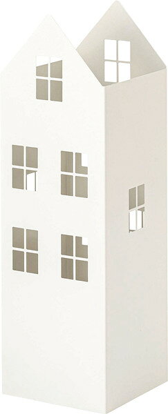DETAIL ステンレス製 傘立て House Shape【ホワイト】 シンプルデザインでスッキリと置ける、スチール製の傘立て。 ●スリムで場所を取らず、狭いスペースにも置けるサイズ感が嬉しい傘立て。 ●本体はハウス型ダイカットに窓の型抜き...