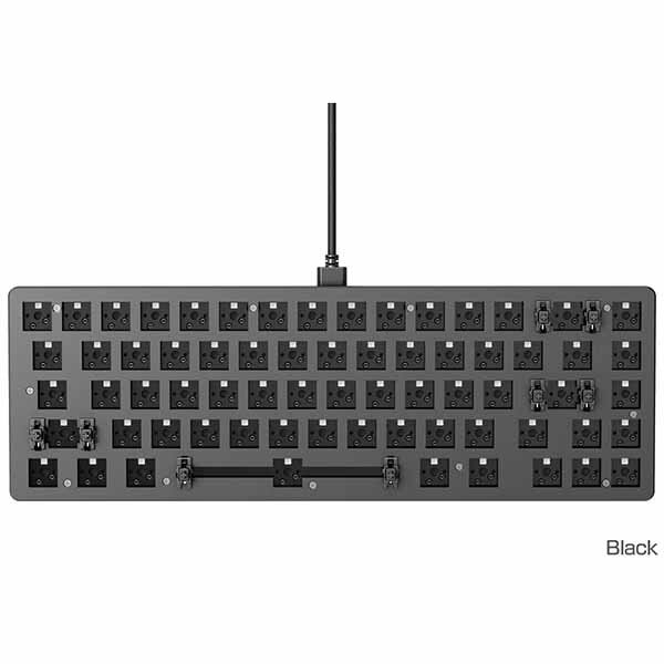 幅広いカスタマイズに対応可能な、ホットスワップ対応65%キーボード用ベアボーン [特徴] ・幅広いカスタマイズが可能なキーボード用ベアボーン ・65%サイズのテンキーレスタイプ ・US配列 67キーを搭載可能 ・5ピンホットスワップスイッチ...