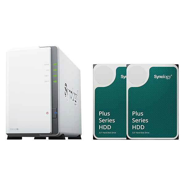 最大2台のドライブまで取り付け可能。手軽にプライベートクラウドを構築できるホームユーザーに最適なNASキット [特徴] ・ホームユーザー向けのファイル共有やバックアップに最適 ・DiskStation Manager（DSM）の豊富な専用ア...