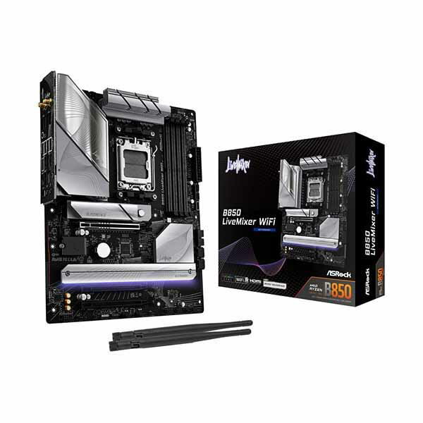 AMD B850チップセット搭載。多数のUSBポートを備えたクリエイティブ作業やストリーミングに最適なATXマザーボード [特徴] ・AMD B850チップセット搭載 ・ストリーマー向けのLiveMixerシリーズ ・AMD Ryzen 9...