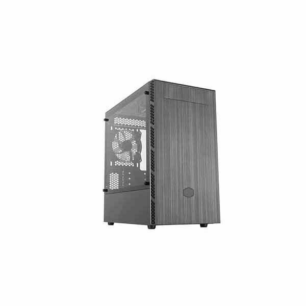 JAN：4719512097663 エレガントでミニマルなデザインのミニタワー型PCケース [特徴] ・ ヘアライン加工フロントパネル ・六角形ロゴデザイン ・メッシュ吸気口 ・5.25インチベイ搭載 ・柔軟に移動できるドライブケージ ・さ...