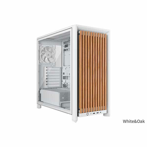 木製フロントパネルとInfiniRailシステムを搭載。PWMファンを備え、背面コネクタ設計のマザーボードに対応するミドルタワー型PCケース [特徴] ・洗練されたデザインの木製フロントパネル ・カスタマイズ性の高いモジュラー式を採用 ・E...