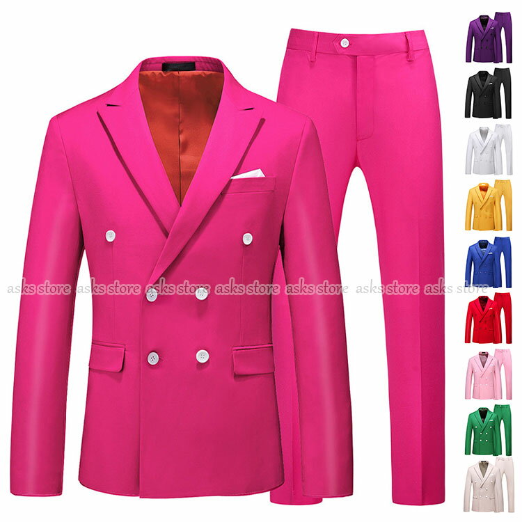 商品名 メンズスーツ ・簡易な包装、ご了承ください。 色 ブラック|レッド|ピンク|パープル|ブルー|ホワイト|イエロー|グリーン|ベージュ サイズ M-6XL 素人採寸若干の誤差がある場合がございます。 素材 ポリエステル ご了承いただき...