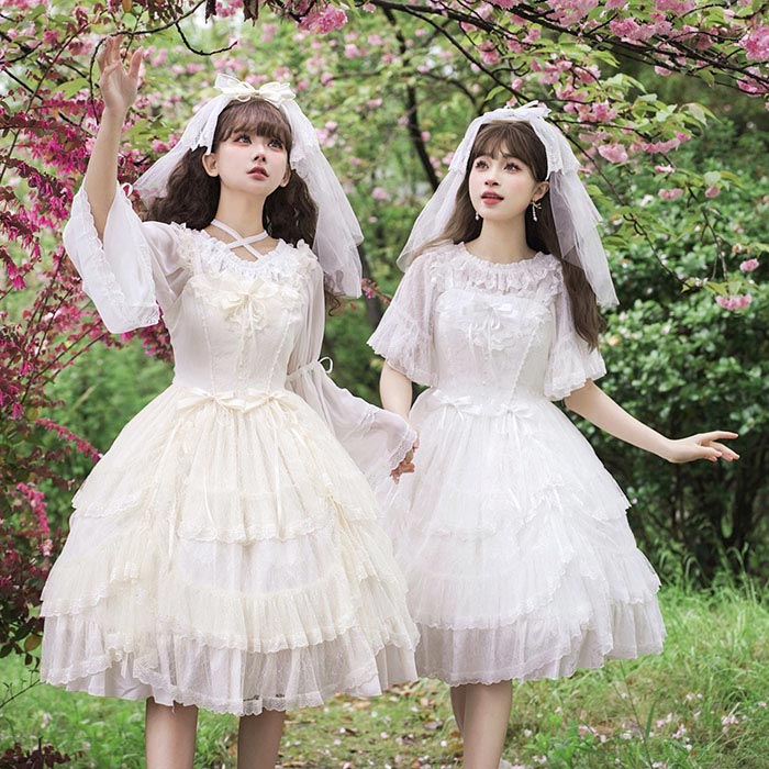 商品名 メイド服(商品内容より金額修正場合があります、ご了承ください。) 簡単な包装、ご了承ください。 色 ホワイト　ベージュ サイズ S-XL 素人採寸若干の誤差がある場合がございます。 素材 ポリエステル ご了承いただきたいこと ※サイ...