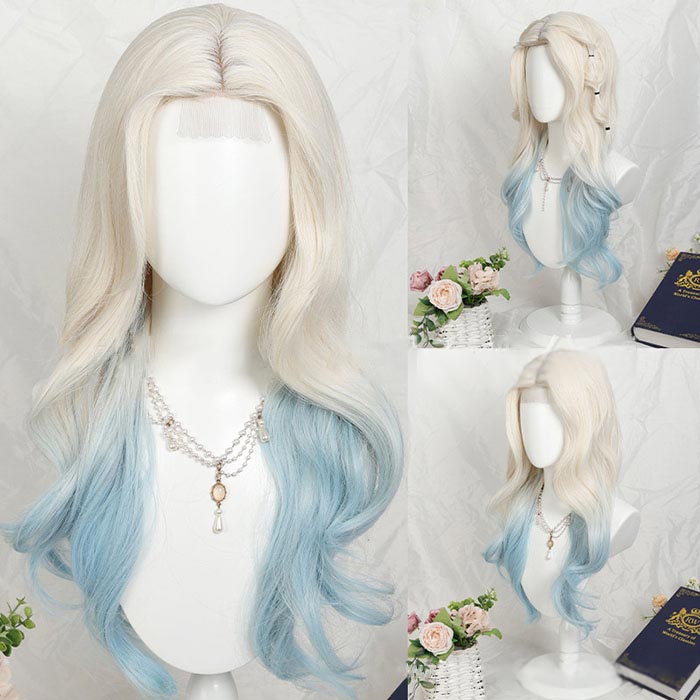 商品名 かつら 髪飾り・帽子などの小物は付いていません。 色 ゴールド+ブルー サイズ 65cm 素人採寸若干の誤差がある場合がございます。 素材 合成繊維 ご了承いただきたいこと ※サイトに掲載の商品は、撮影の環境とモニター環境により、実...