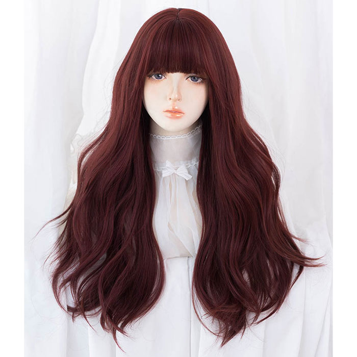 商品名 かつら 髪飾り・帽子などの小物は付いていません。 色 ワインレッド サイズ 約73cm 素人採寸若干の誤差がある場合がございます。 素材 合成繊維 ご了承いただきたいこと ※サイトに掲載の商品は、撮影の環境とモニター環境により、実際...