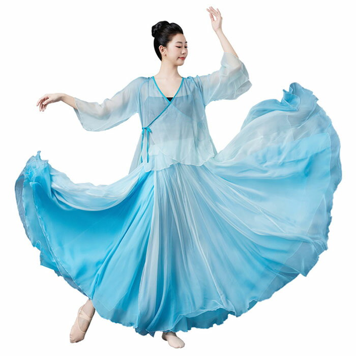 商品名 社交ダンス衣装 ・簡易な包装、ご了承ください。 色 ブルー サイズ M：スカート丈80ウエスト66-83 L：スカート丈85ウエスト66-83 XL：スカート丈90ウエスト66-83 2XL：スカート丈95ウエスト66-83 3XL...