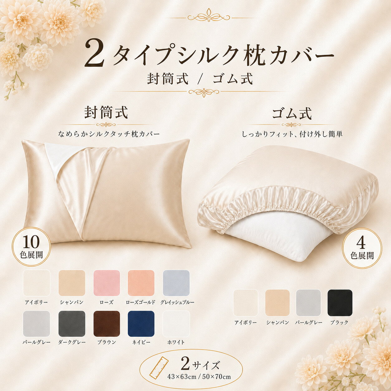 クーポン利用で 2枚目がただ！ 今だけのお得なチャンス！ 洗い替え用・色違い・家族用にもおすすめ お買い物前にクーポンをGETしてお得に購入♪ ※クーポン獲得後、対象商品にご利用ください 【期間限定特価】触れた瞬間、さらつや快眠。冷感シルク...