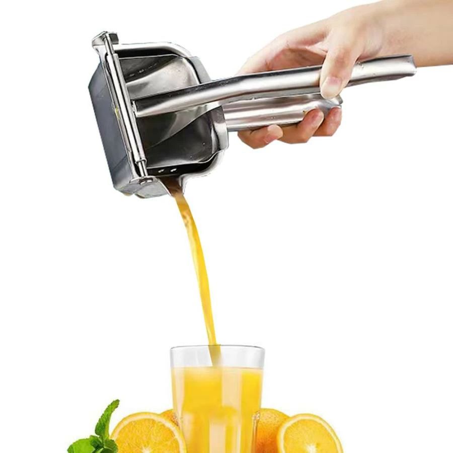 L 手動ジューサー素材：高品質の304ステンレスで、耐久性があり、安全で、耐食性があり、水洗いも可能になります。錆びつけませんので、長時間使用することにもご安心できます。家庭用、業務用に適用。簡単な操作：最初に果物を2つ半分に分け、次に半分...