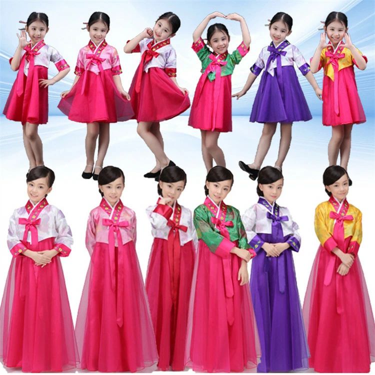 子供用 チマチョゴリ 韓国風 チマチョゴリ イベントコスプレ衣装 女の子 ステージ衣装 朝鮮族民族衣装 ワンピース リボン 舞台服装 cosplay キッズ ガールズ 韓国伝統古典舞踊 学園際 文化際 二次会 写真撮影 コスチューム ダンス...
