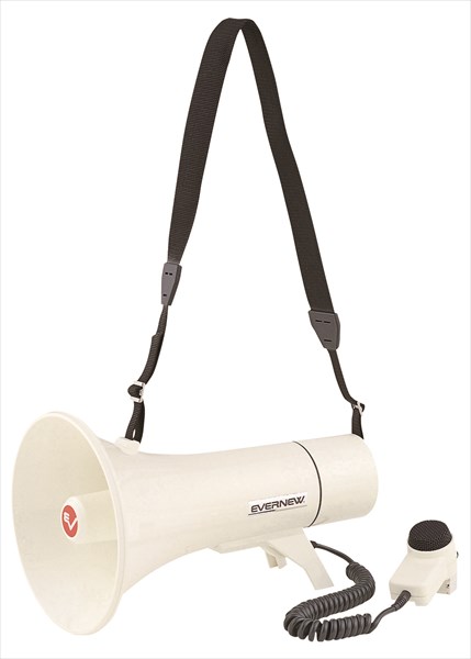 26000ハンドマイク・ショルダーベルト付きの中型機種●全長39.2cm×口径21cm●重量:1.6kg(電池含)●材質:ABS樹脂音声のみ出力:定格13W/最大20W持続時間:音声時:12時間(JEITA)到達距離:音声時:400m(JE...