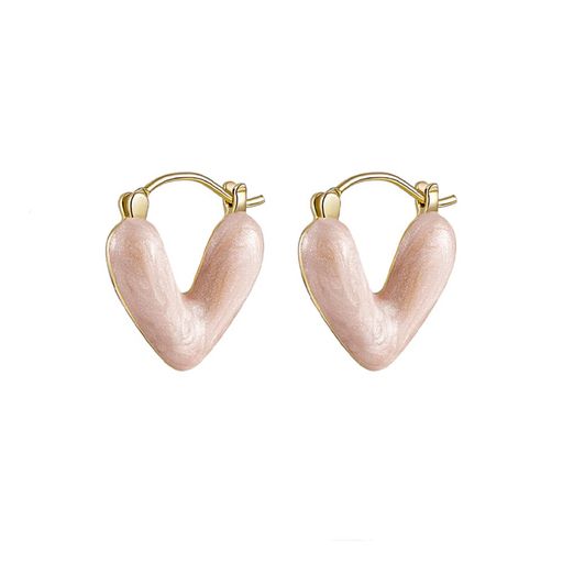 【材質】真鍮(18Kゴールドメッキ)。【サイズ】約 高20mm*幅18mm。【重さ】約2g。 【ユニークなデザイン】可愛いなハート型キャンディーカラーモチーフデザイン、揺れる度に高級感を湧き立たせ、お顔周りをぐっと華やかに、存在感しっかり!...