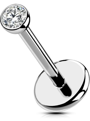 Material of titanium threadless lip piercing stud: the push in lip stud piercing jewellery is made of solid titanium, ni...