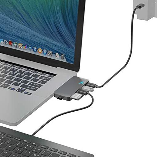Type-C接続対応の人気の「MacBook Air」や「MacBook Pro」等の「Mac Book」シリーズに最適な4種類のインターフェイスに対応したUSBマルチハブアダプタ。※「Surface」シリーズではご使用できません。 高級感...