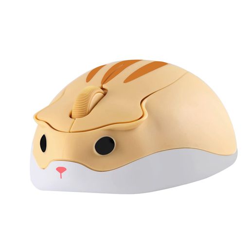 パソコン マウス ワイヤレス 可愛いハムスター マウス 無線 静音 USBレシーバー付き ハート【ハムスターの形】動物ハムスターの形の無線マウス、人間工学に基づいたデザイン、滑らかで快適な外観、手の疲れを軽減。優れる材料で作られ、軽量で長い...