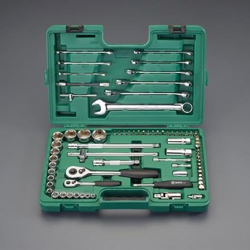 セット内容:76点^差込角:1/4"・1/2"^ソケット(6角):8・9・10・11・12・13・14mm(1/4")8・10・12・13・14・17・19・22・24・27・30・32mm(1/2")^(+)ビットソケット:#1・#2(1...