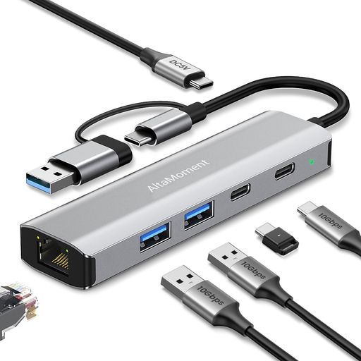 ▶【USB-A / USB-C 複合ポート】本有線LANアダプターはUSB-AとUSB-Cの両方に対応したデュアルアップストリームポート設計を採用しています。最新のUSB-Cポートのみを搭載した超薄型ノートパソコンでも、従来のUSB-Aポー...