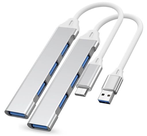 4-in-1多機能ハブ(2個セット) USB-A/USB-Cどちらでも使えるため、旧型から最新機種まで幅広く対応。 高速データ転送 大容量ファイルの移動もスムーズで、仕事・写真・動画にも便利。 多デバイス対応 MacBook、Windows...
