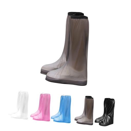 [商品仕様]サイズ:Sサイズ|適応靴サイズ目安22.5-23(25.5cmx39cmx9.8cm)、カラー:コーヒー色、タイプ:ファスナー付きハイカット、素材:PVC [防水保護]耐久性のある防水素材で作られたシューカバーは、雨や湿気から靴...