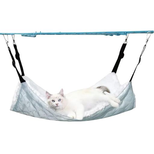 猫ハンモック 快適なプラッシュ素材​:肌に優しいプラッシュ素材を採用しており、ペットがくつろぐのに最適な柔らかさと温かさを提供します。適度な厚みがあり、ケージの硬い床の上でも快適な寝床となります。通気性が良く、一年中快適に使用できます。 簡...