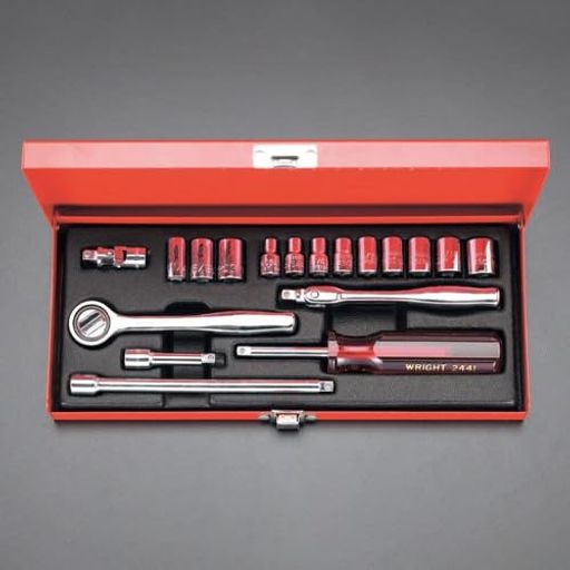 四角ソケット(8P)...1/4”・5/16”・3/8” 差込角...1/4” ラチェットハンドル...132mm フレックスハンドル...127mm ユニバーサルジョイント