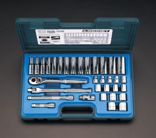 メーカー...SIGNET(シグネット) 型番...12733 <セット内容>...33点 差込角...3/8” ソケット及びディープソケット(6角)...8・9・10・11・12・13・14・15・16・17・18・19・21...
