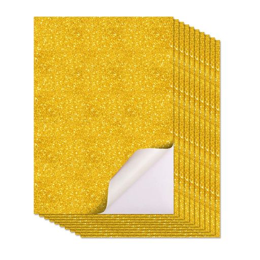 【商品の仕様】 グリッターシートx10枚、A4サイズ (210x297MM)。カラー:ゴールド。 【ラメで目立つ】 光の反射、見る角度によりキラキラと照り輝きグリッター特有の高級感・光沢感・立体感を醸しだします。(キラキラ感は人によって感じ...
