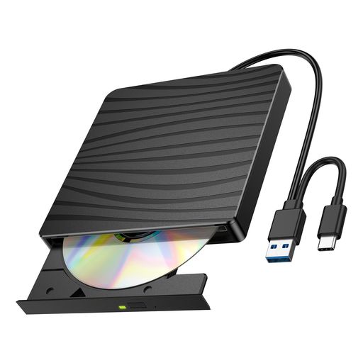 💽【最新チップで性能向上&amp;快適な操作性を実現】 この外付けCD/DVDドライブは、従来製品に比べて大幅に性能が向上した最新の高性能チップを採用しており、高速かつ安定したデータ処理を実現します。読み取りや書き込みの精度...