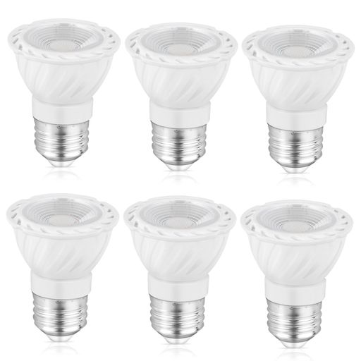 【商品仕様】LEDスポットライト E26口金 、消費電力:5.5W(50Wハロゲン電球相当)、全光束:600lm、定格電圧:AC100-240V、ビーム角度:30°、Ra>90、調光対応不可、色温度:昼白色5000k。 【長寿命・省エ...