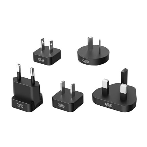 Belkin トラベルアダプターキット for WIZ024/WIZ026 電源プラグ5種類(US, AU,EU,CN,GBR) WIZ031fqBK 【多くの主要各国で利用可能】US,AUS,GBR(UK),EU,CHNの5つのプラグを同...