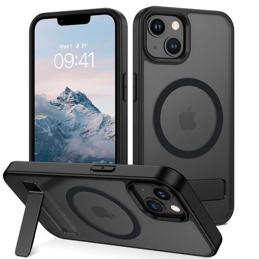 【iPhone13/14用マグネットケース】マットスタンド機能はiPhone13(2021/6.1インチ)とiPhone14(2022/6.1インチ)のみ対応しており、他の機種には対応していません。間違った商品を購入しないように、ご購入の前...