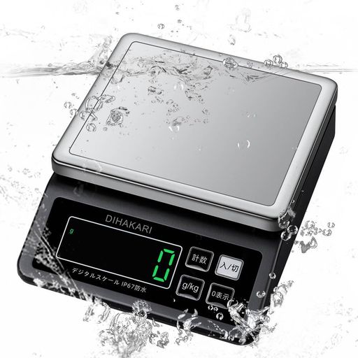 【IP67防水設計】弊社のデジタルスケールは、1ヶ月間水に浸すテストを行いましたが、完全に損傷しませんでした。国際的な防護規格を大幅に上回っています。電子秤が壊れやすい主な原因の一つは、水分や湿気が内部に入り、回路板やセンサーが損傷すること...