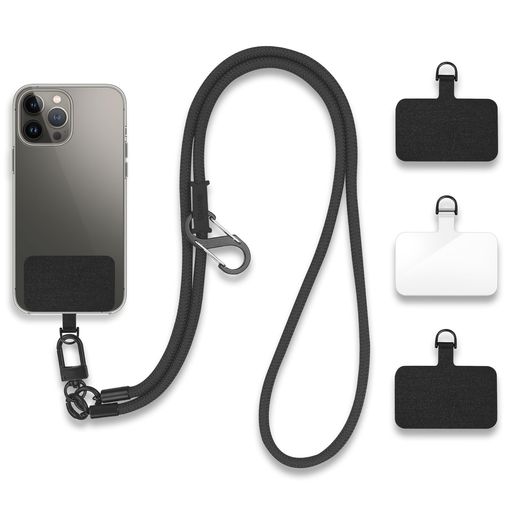 星(塗り潰し)【スマホショルダー】 優れた品質とおしゃれなデザインのモバイルストラップ!直径7mmのスリムなタイプで、小柄な女性でも快適に使用できます。1本1本丁寧に編み込まれたパラコードを採用し、全長約120cmの長さで調節可能です。さら...