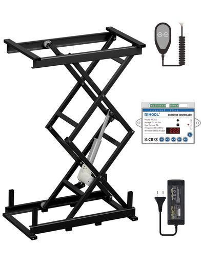 【静音電動昇降台】DHLA 8000電動直線伝動(最大荷重800 KG)を備え、電動直線伝動昇降テーブルを制御することにより、静音、便利、実用的である。 【4つの制御方式】1.IPS-S 2コントローラ上のボタン(B 1-UP、B 2-DO...