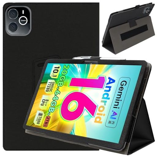 Wpawa‎HT10/TechZenHT10/HT20タブレットケース10.1インチ専用設計:Android16対応タブレットに完全フィットする専用保護ケースで、機器の各ボタンやインターフェースへのアクセスを妨げることなく、精密な装着感を実...