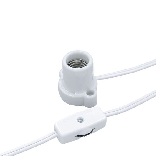 定格:125V3A。 口金:E17。 コード長:約1.5m。 中間スイッチ付。 カラー:ホワイト。