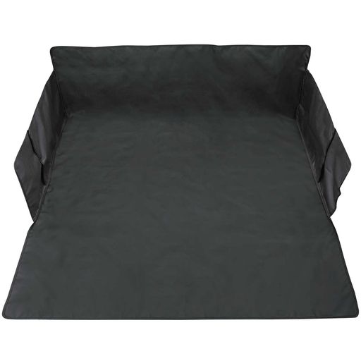 サイズ : 125x160cm カラー : ブラック 素材 : ポリエステル・裏面 : PVCコーティング 仕様 : 防水素材、取付けやすい、丸洗いOK 付属品 : 固定用樹脂版4枚、丸紐4本