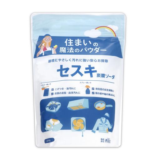 商品サイズ (幅x奥行x高さ) :180mmx42mmx250mm 原産国:日本 内容量:1kg 原材料: セスキ炭酸ソーダ ブラント名: 丹羽久