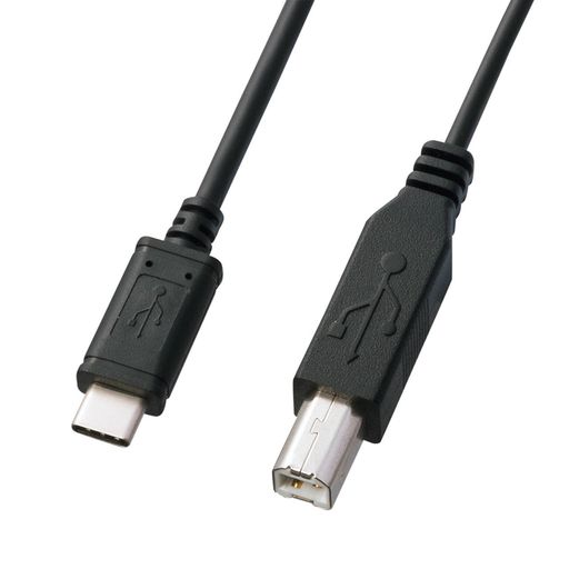 USB Type-Cポートを持つパソコン、タブレット端末などと、USB機器(USB2.0 B端子を持つ機種)を接続するためのケーブルです。 両面挿せるUSB Type-Cコネクタ採用で、コネクタの表・裏を気にせず使えます。 USB IF(U...