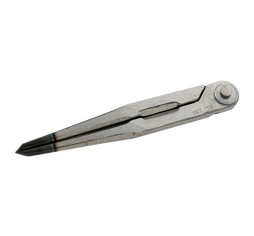 仕様:現場作業の必需品。ニス仕上で錆びにくく、長期使用できます。 用途:円弧、円のケガキと等分割作業。 呼び寸法(mm):200 全長(mm):200 コンパスの円数値(mm):300