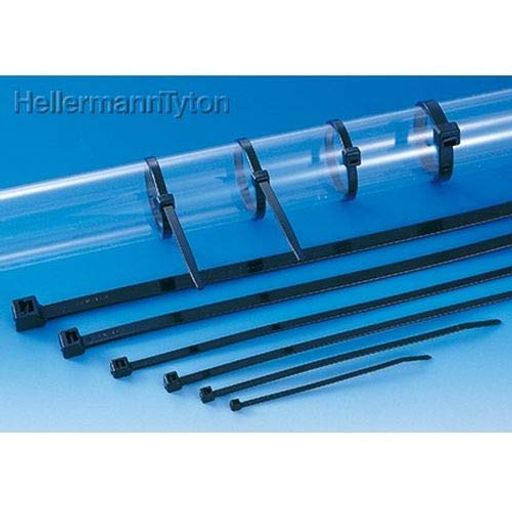 66ナイロン 全長820mmx幅8.8mm RoHS適合、ハロゲンフリー 結束径φ8.0~245mm ループ引張強度780(79.54)N(kgf)
