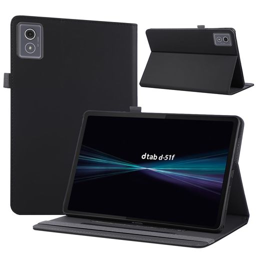 【対応機種】NTTドコモ dtab d-51F 11インチ 【商品材質】保護ケースはスリムなPUレザーと柔らかいTPU素材で作られており、水、衝撃、傷からデバイスを効果的に保護し、ビジネスと日常の両方の使用に適しています 【便携式固定】スト...