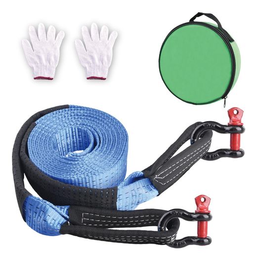 ✅ 【セット内容 】牽引ロープx1(長さ5m、 幅5cm) ※贈り物:フックx2、手袋x1、収納バッグx1 ✅ 【高品質な素材】フックはA3鋼製、牽引ロープには軽くて丈夫な高強度ポリエステル素材を使用、強度・耐久性・防腐性に優れています ✅...