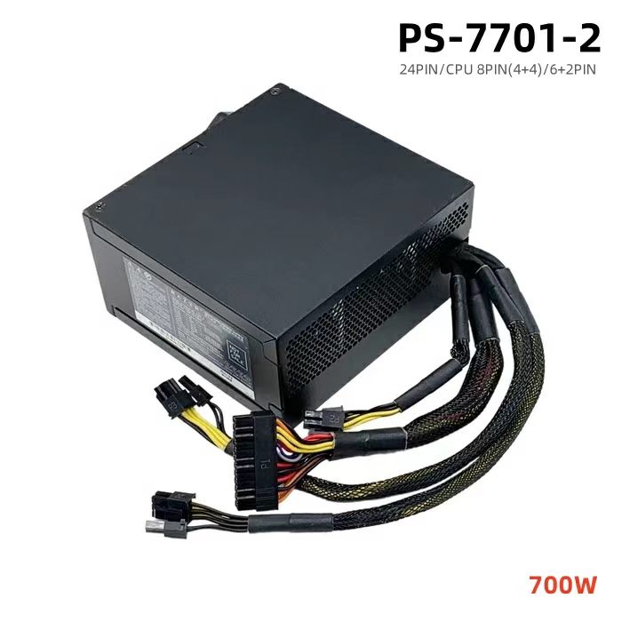 【商品仕様】 型番 PS-7701-2 入力 INPUT:100-240V~10A 50-60Hz インターフェイス マザー:24PIN*1 CPU:4+4PIN*1 PCI-E:6+2P*2 保証 1年間の製品保証（お渡し日より） ご注意...